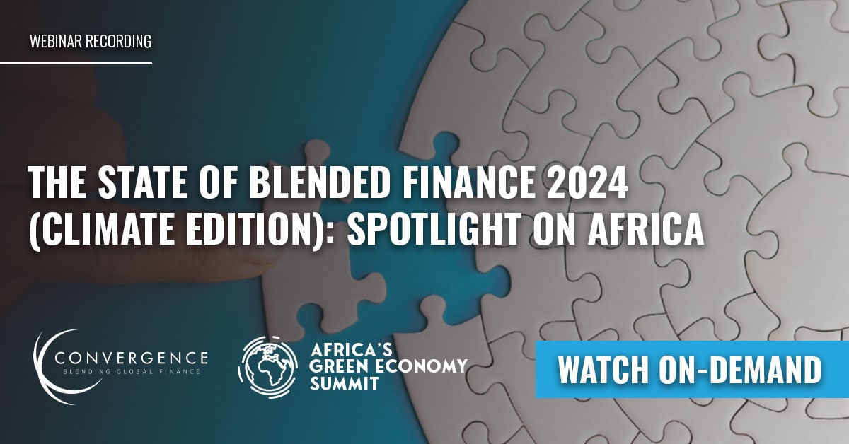 The State of Blended FInance 2024 (Climate Edition): Spotlight on Africa | AGES Summit | Green ...