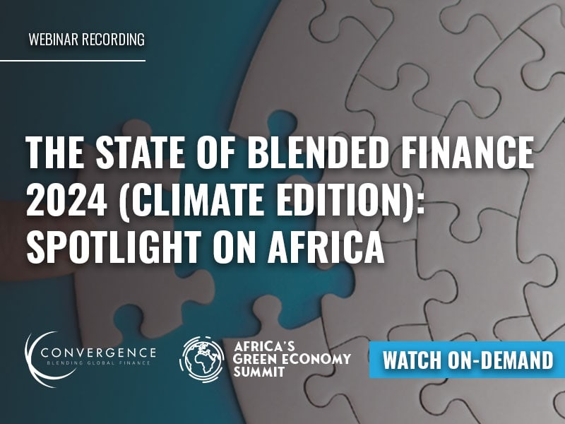 On-demand: The State of Blended Finance 2024 (Climate Edition) : Spotlight on Africa | Green ...